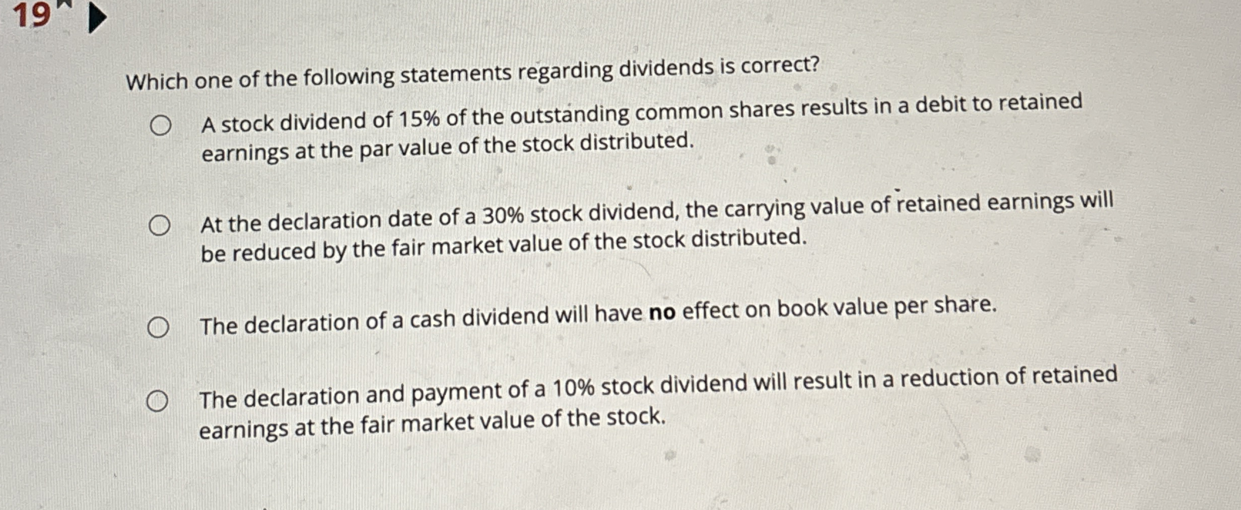Solved 19Which one of the following statements regarding | Chegg.com