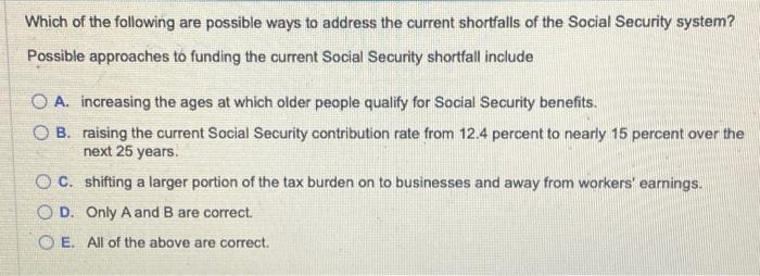 Solved Which of the following are possible ways to address | Chegg.com