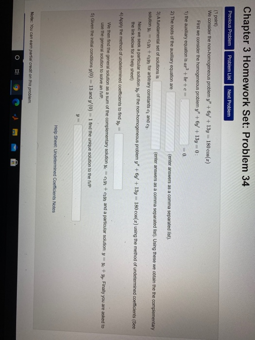 Solved Chapter 3 Homework Set: Problem 34 Previous Problem | Chegg.com