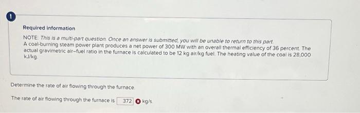 Solved Required information NOTE: This is a multi-part | Chegg.com