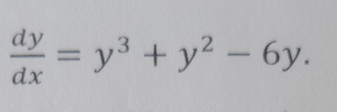 Solved Determine the critical points of the differential | Chegg.com