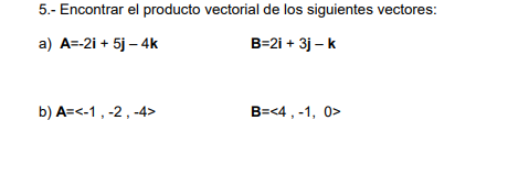 Solved Muéstrame cómo ﻿resolver ﻿5.- ﻿Encontrar el ﻿producto | Chegg.com
