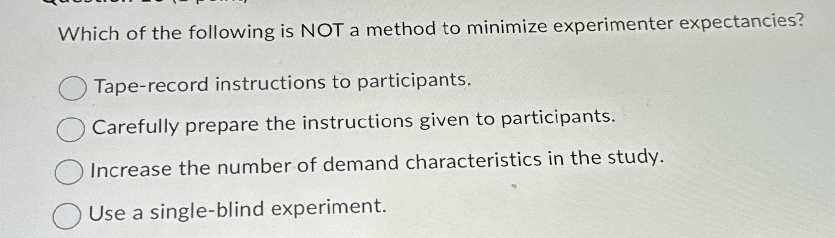 Solved Which of the following is NOT a method to minimize | Chegg.com