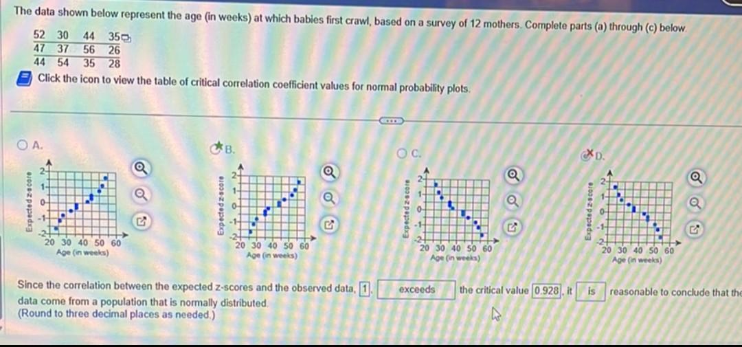 Solved Click the icon to view the table of critical | Chegg.com