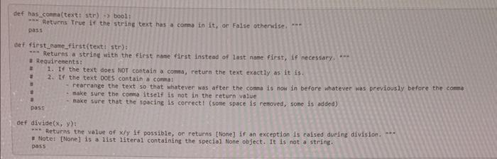 Solved Implement the following functions in the given code: | Chegg.com