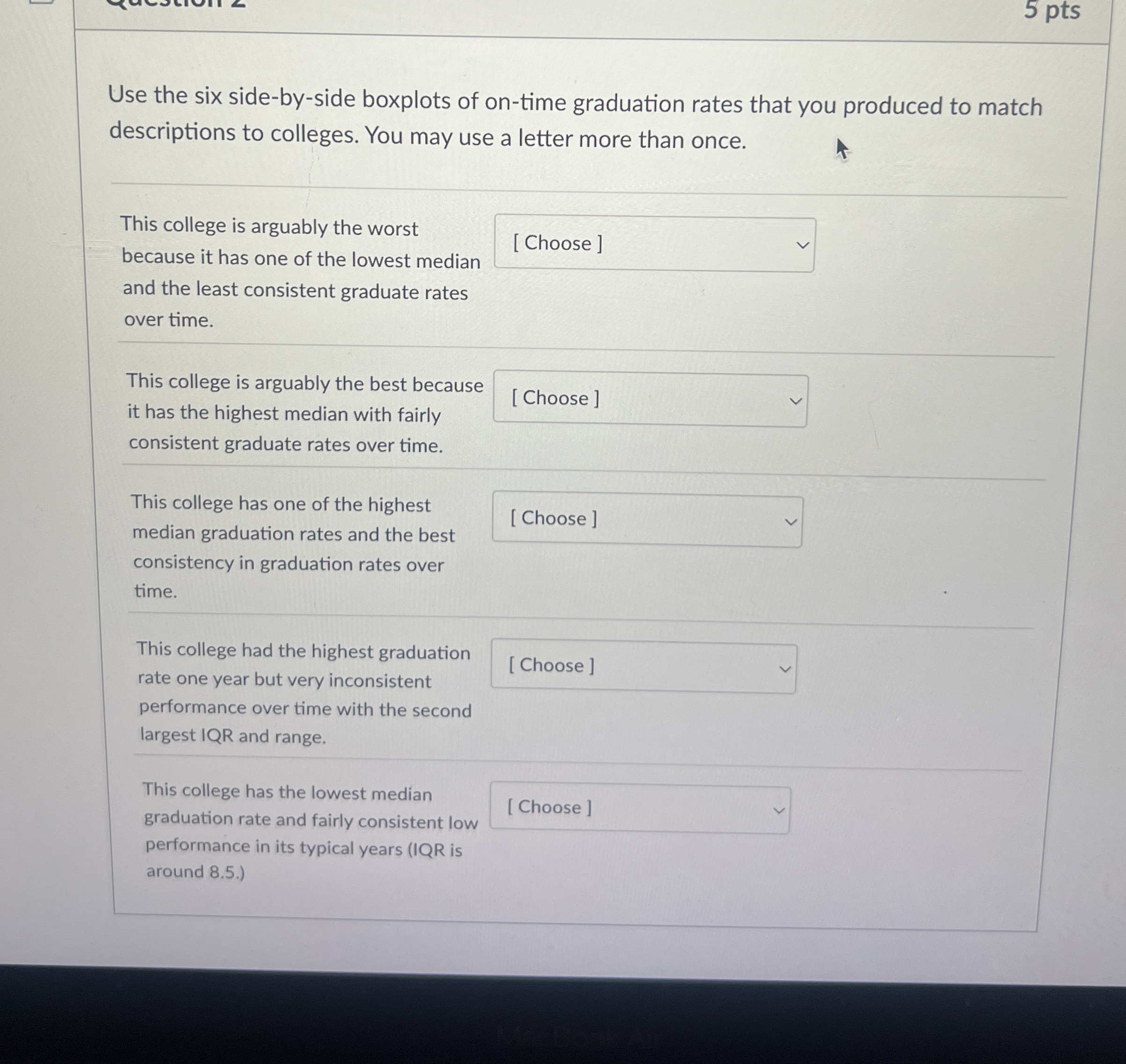 Solved Create side-by-side (or stacked) ﻿boxplots to compare | Chegg.com