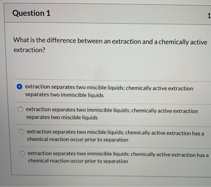 Solved Question 1 What is the difference between an | Chegg.com