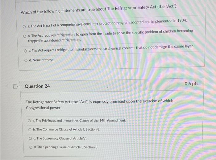 Solved Subject to certain exceptions, this federal statute | Chegg.com