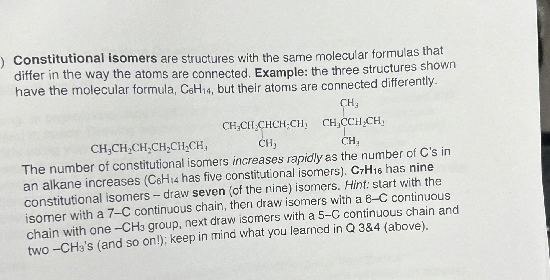 Solved Constitutional isomers are structures with the same | Chegg.com