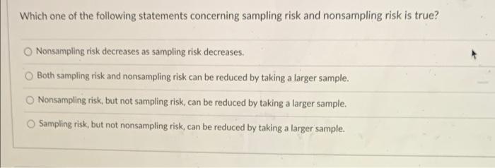 Solved Which one of the following statements concerning | Chegg.com