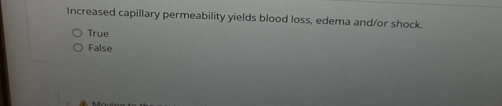 Solved Increased capillary permeability yields blood loss, | Chegg.com