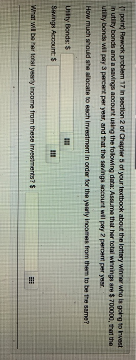 Solved 1 Point Rework Problem 17 In Section 2 Of Chapter 5