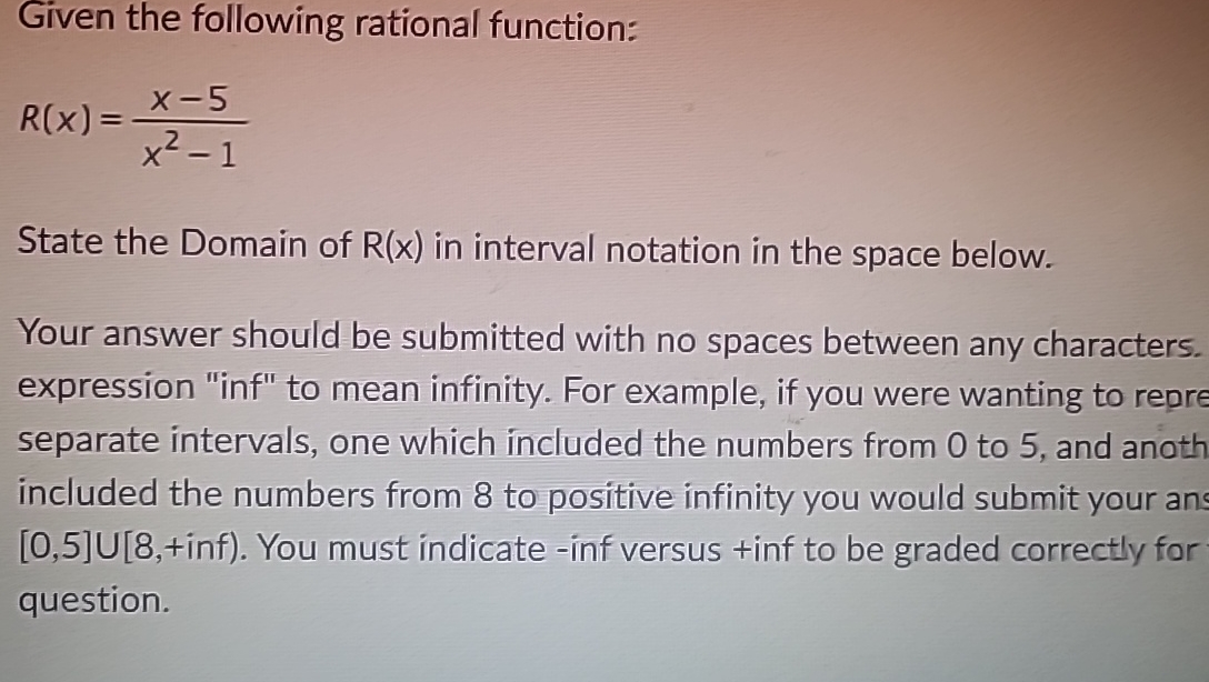 Solved Given the following rational | Chegg.com