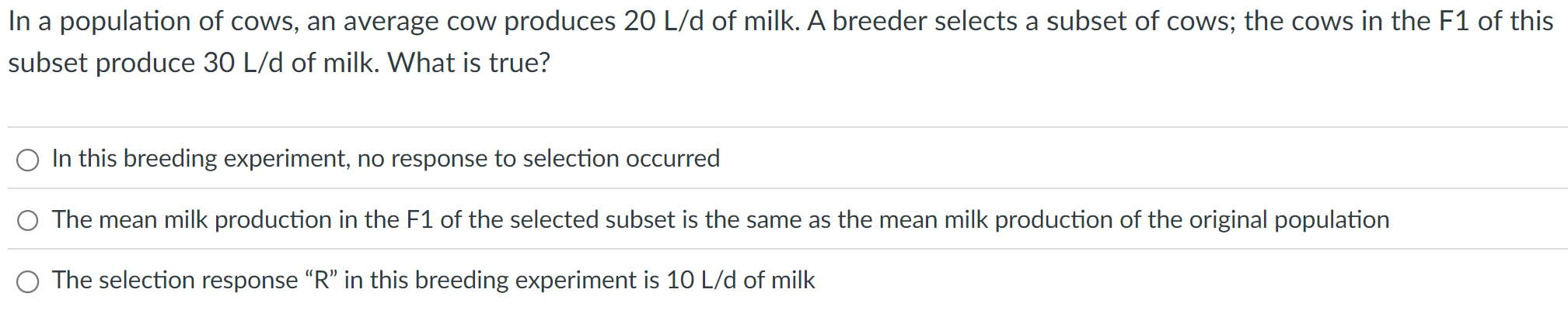 Solved In a population of cows, an average cow produces | Chegg.com