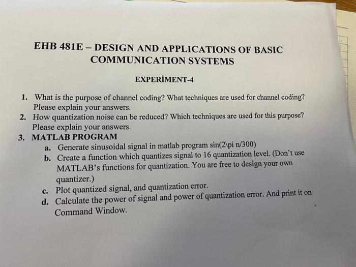 Solved EHB 481E - DESIGN AND APPLICATIONS OF BASIC | Chegg.com