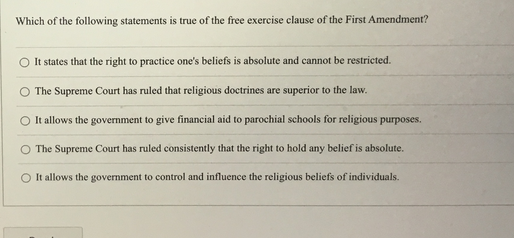 Solved Which of the following statements is true of the free | Chegg.com