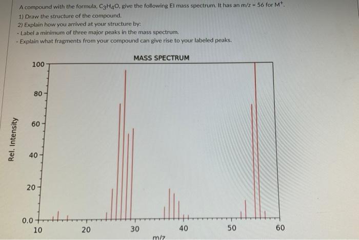 Solved A compound with the formula, C3H4O, give the | Chegg.com