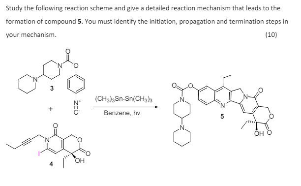 Solved Study the following reaction scheme and give a | Chegg.com
