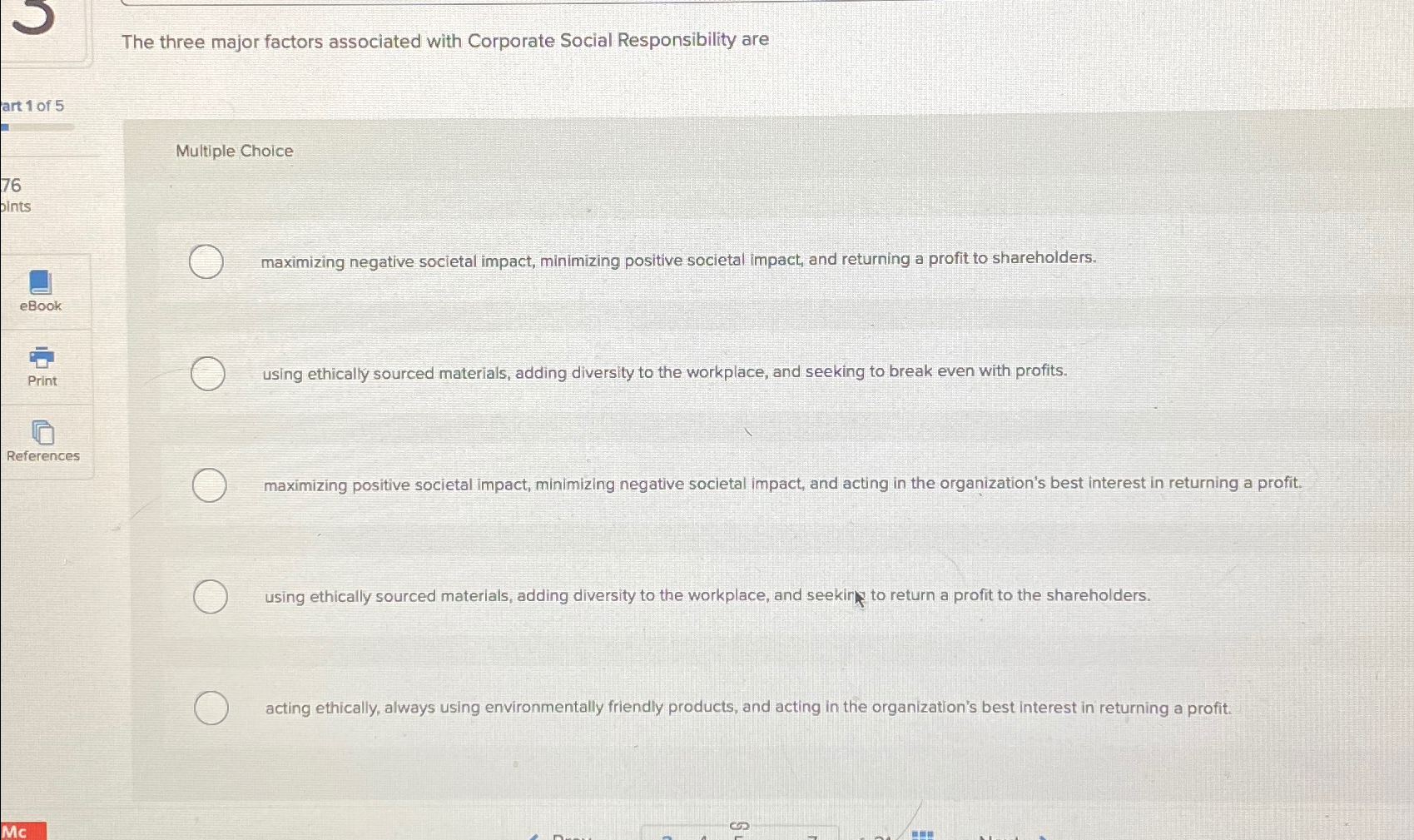 Solved The three major factors associated with Corporate | Chegg.com