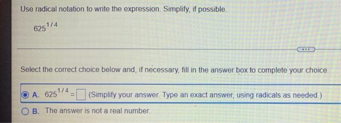 Solved Use radical notation to write the expression. | Chegg.com