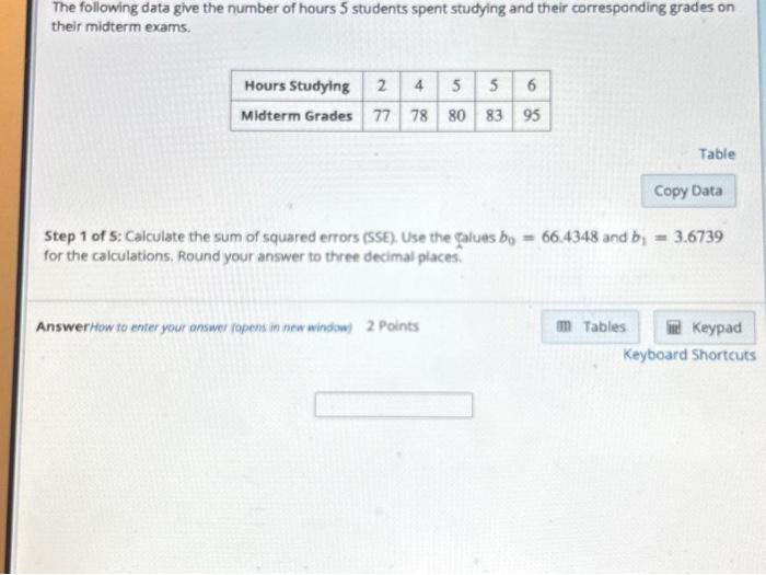 Solved The following data give the number of hours 5 | Chegg.com
