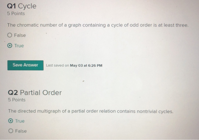 Solved Q1 Cycle 5 Points The chromatic number of a graph | Chegg.com