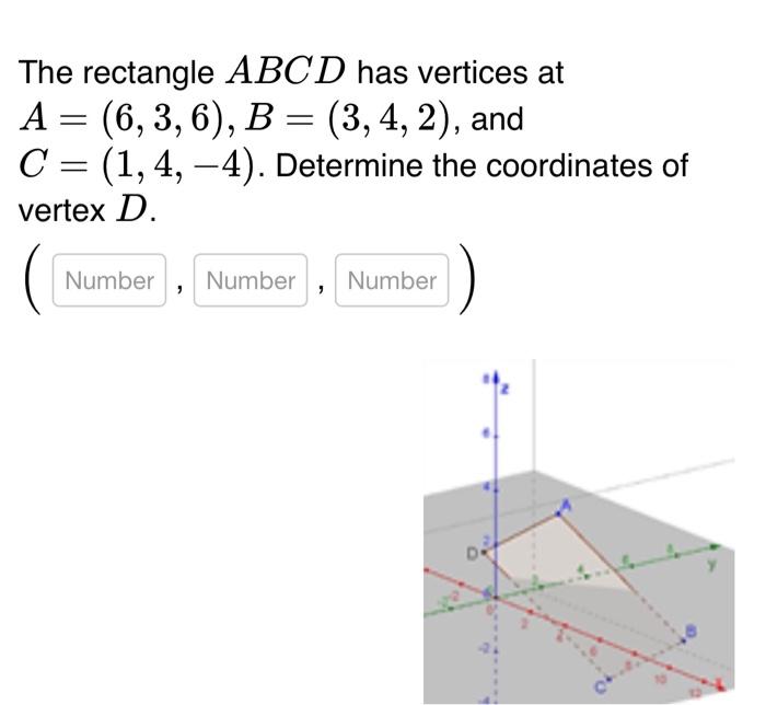 Solved The rectangle ABCD has vertices at | Chegg.com