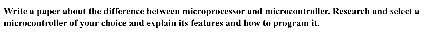 Solved Write a paper about the difference between | Chegg.com