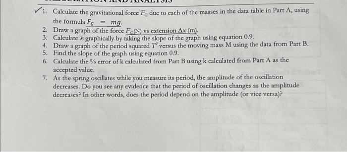 1. Calculate the gravitational force FG due to each | Chegg.com
