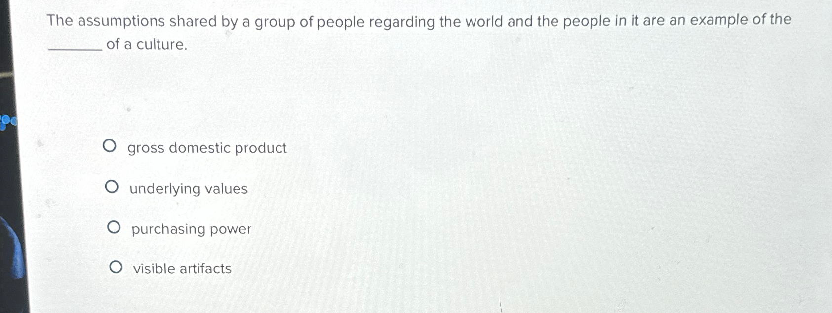Solved The assumptions shared by a group of people regarding | Chegg.com
