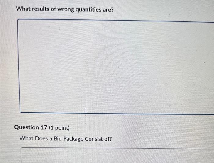 Solved What results of wrong quantities are? Question 17 (1 | Chegg.com