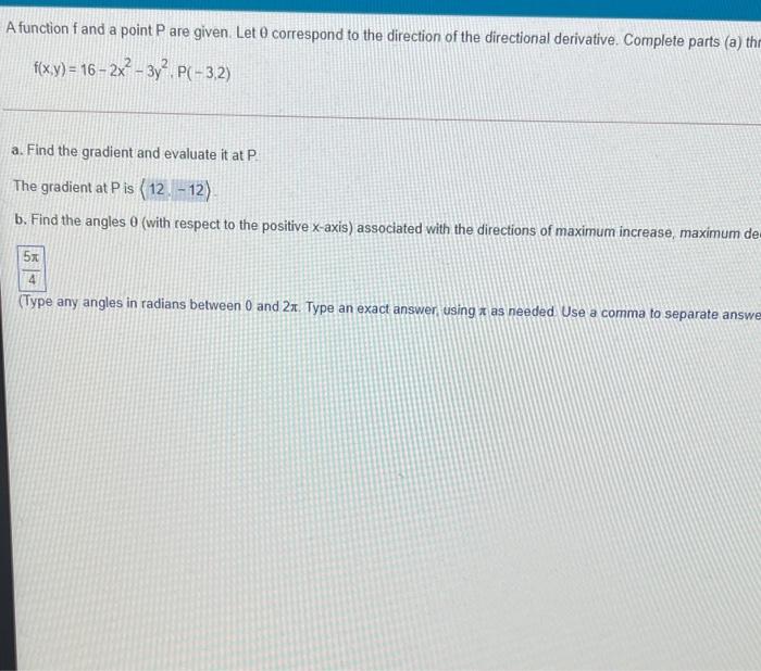 Solved A function f and a point P are given. Let O | Chegg.com