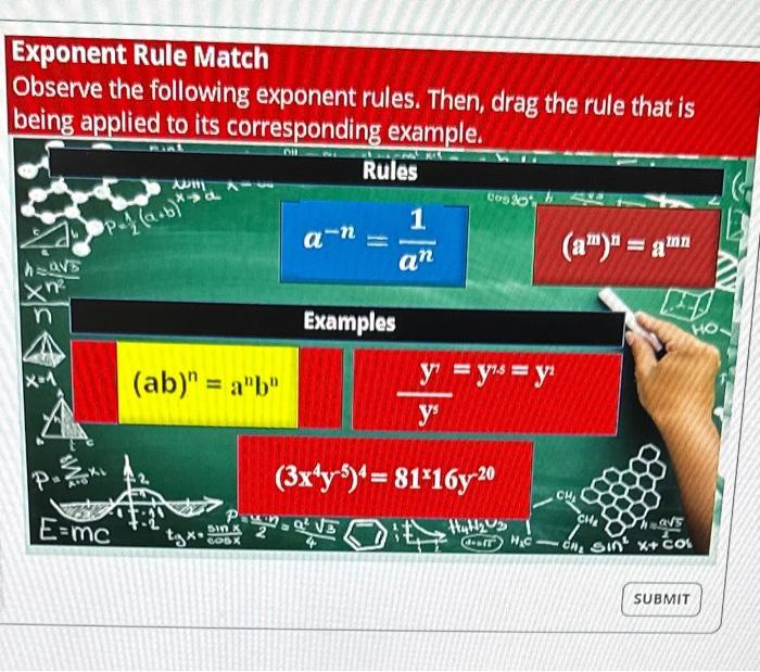 Solved Exponent Rule Match | Chegg.com