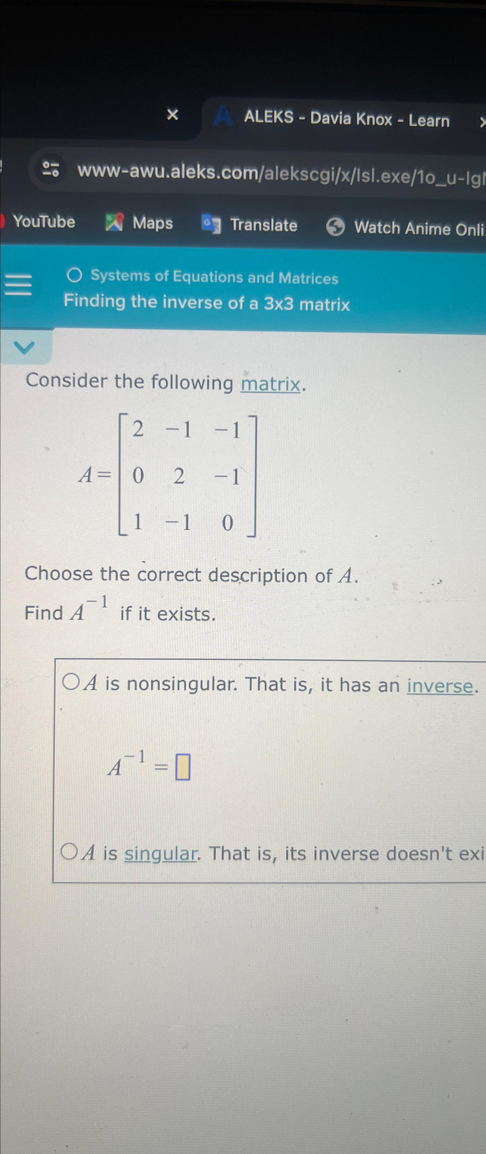 Solved ALEKS - ﻿Davia Knox - ﻿Learn:' | Chegg.com