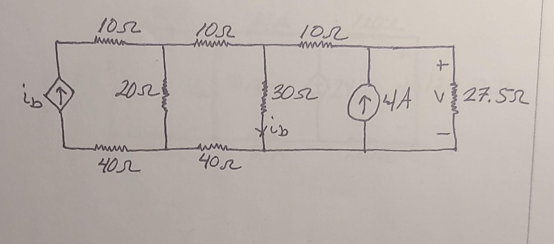 Solved use the thevenin equivalent circuit to determine v. | Chegg.com