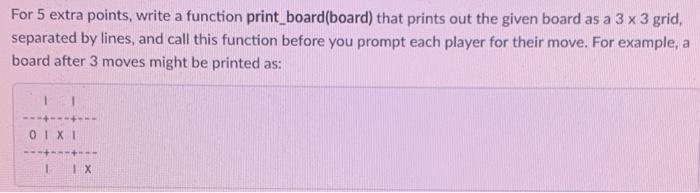Solved Tic-tac-toe Write a program that simulates a game of | Chegg.com