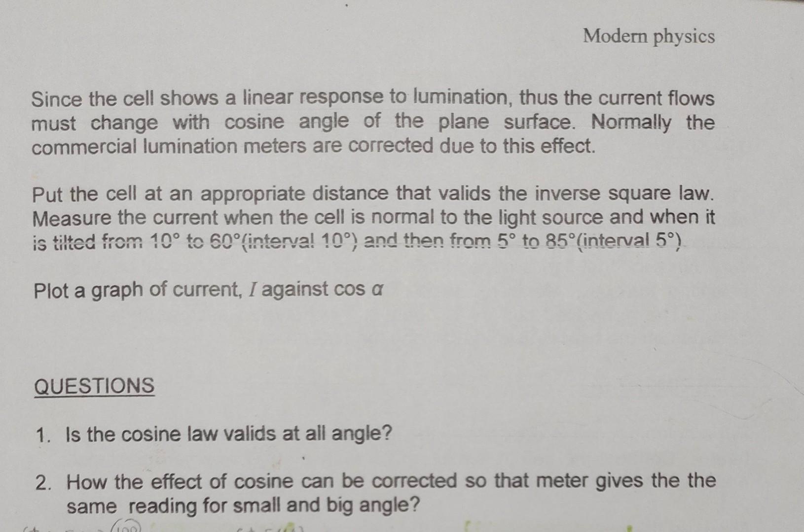 Solved The most common detector in the illumination | Chegg.com