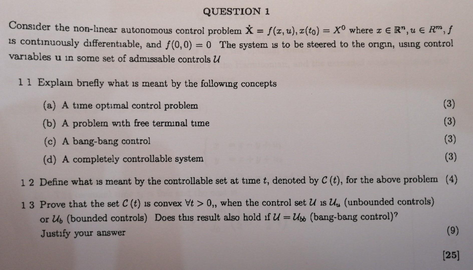 QUESTION 1 Consider the non-linear autonomous | Chegg.com