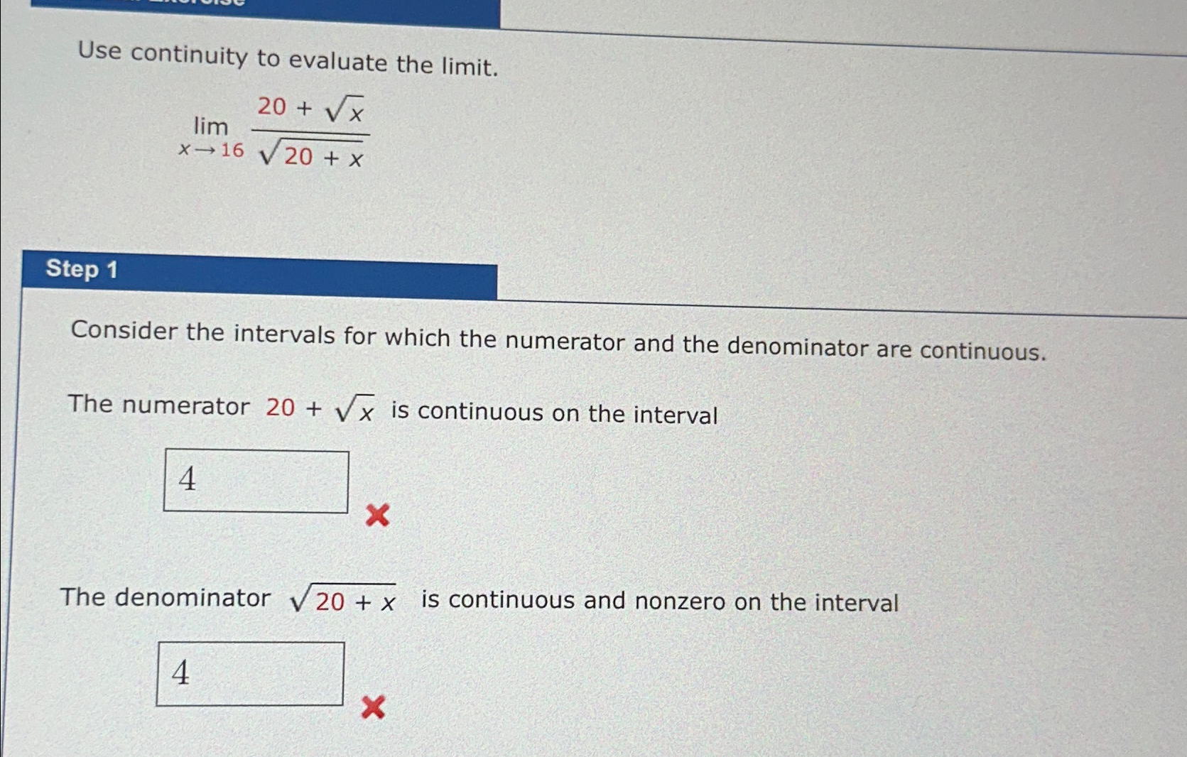 Solved Use continuity to evaluate the | Chegg.com