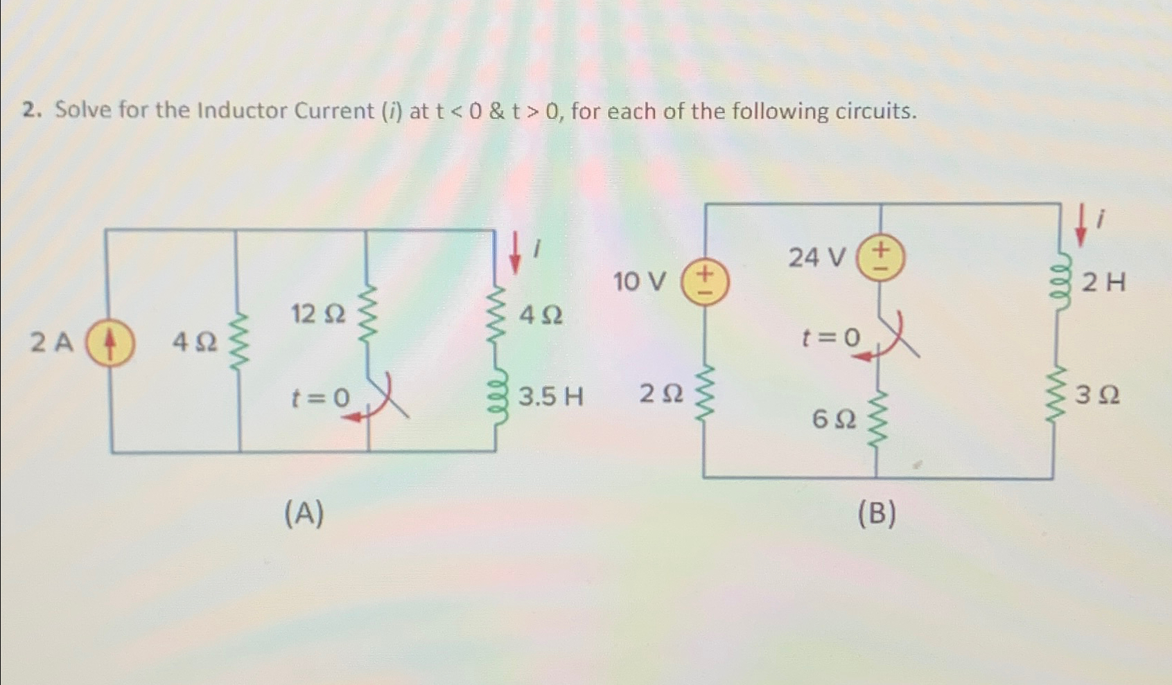 Solved Can you please handwrite every step Solve for the | Chegg.com