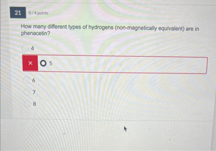Solved How many different types of hydrogens | Chegg.com