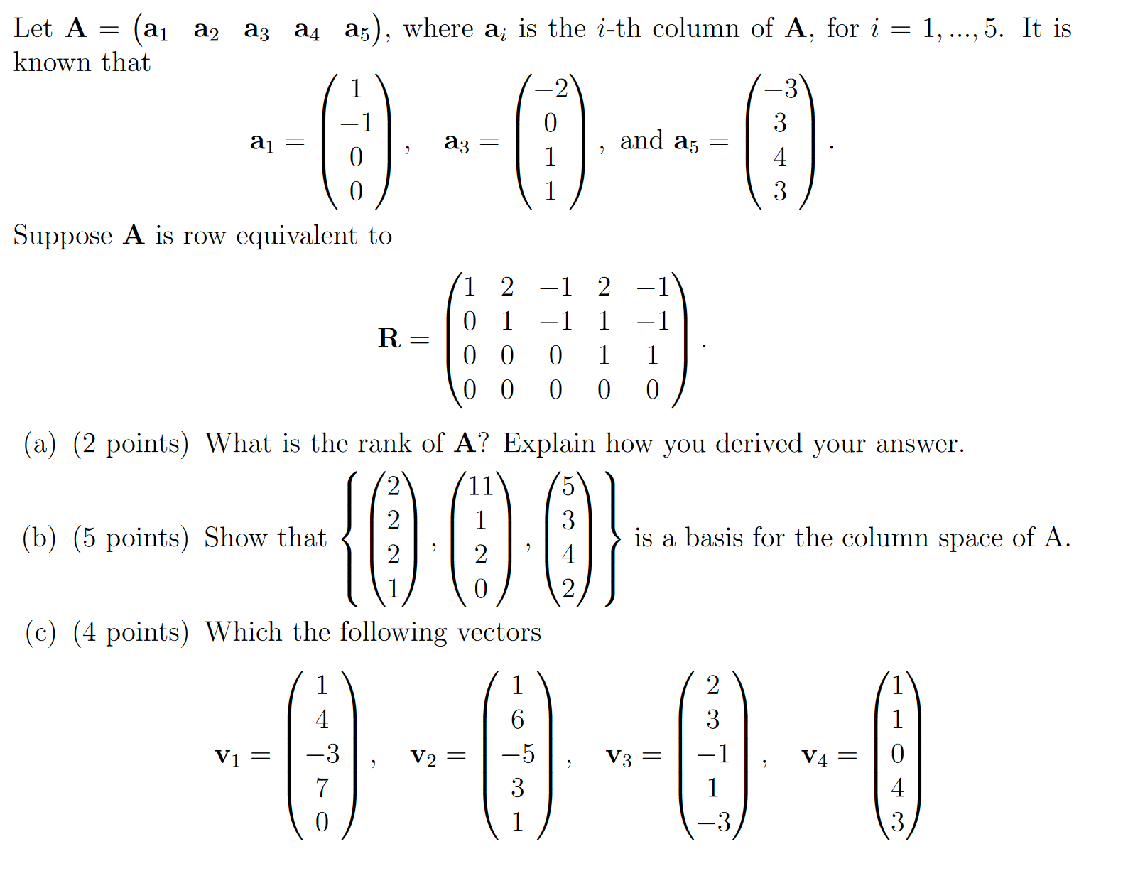 Solved Let A=([a1,a2,a3,a4,a5]), ﻿where ai ﻿is the i-th | Chegg.com
