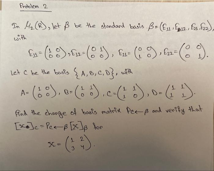 Assignment text Create a function change.of basis | Chegg.com