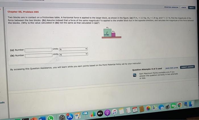Solved PRINTER VERSION RACK WERE Chapter 05, Problem 055 Two | Chegg.com