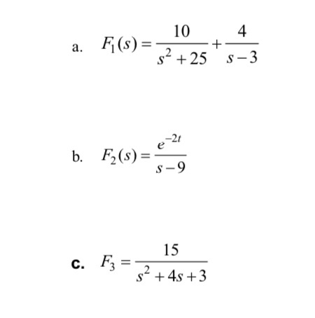 Solved b. Using the Laplace transform tables given, derive | Chegg.com