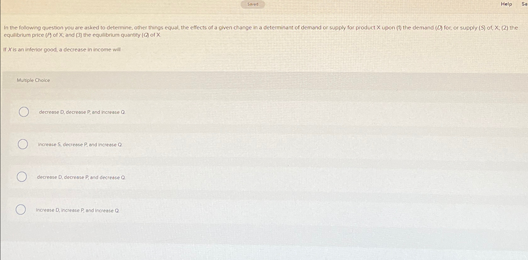 Solved HelpSoequilibrium price ) ﻿of x; and ( 3 ) ﻿the | Chegg.com