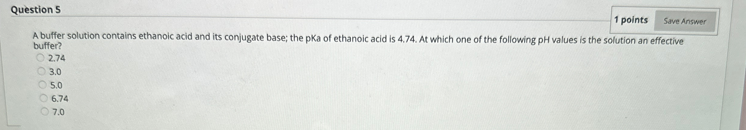Solved Question 51 ﻿pointsA buffer solution contains | Chegg.com