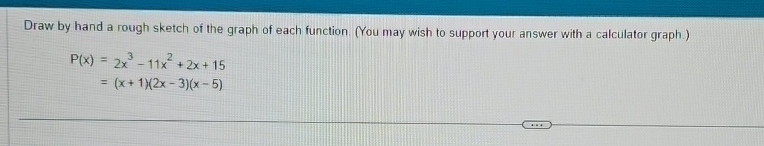 Solved Draw by hand a rough sketch of the graph of each | Chegg.com