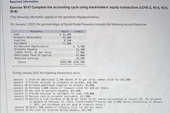 Solved Exercise 10-17 Complete the accounting cycle using | Chegg.com