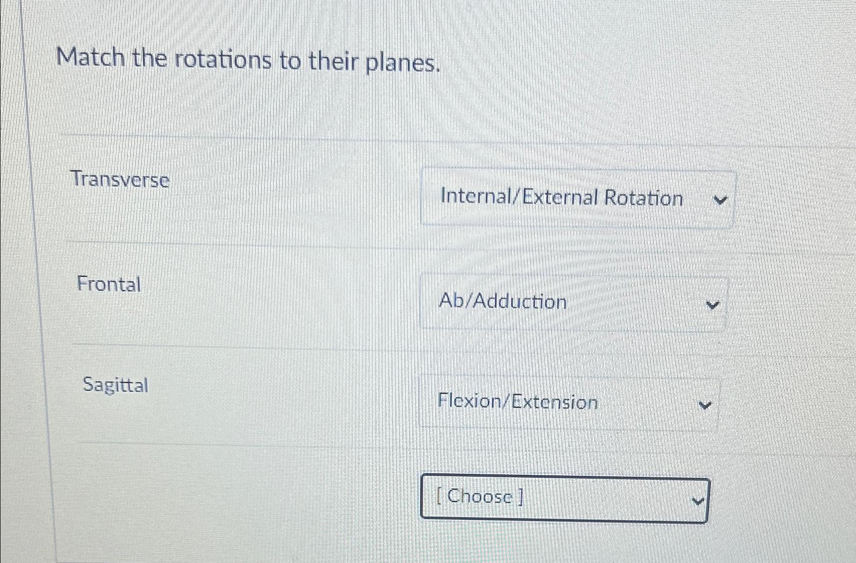 Solved Match the rotations to their | Chegg.com